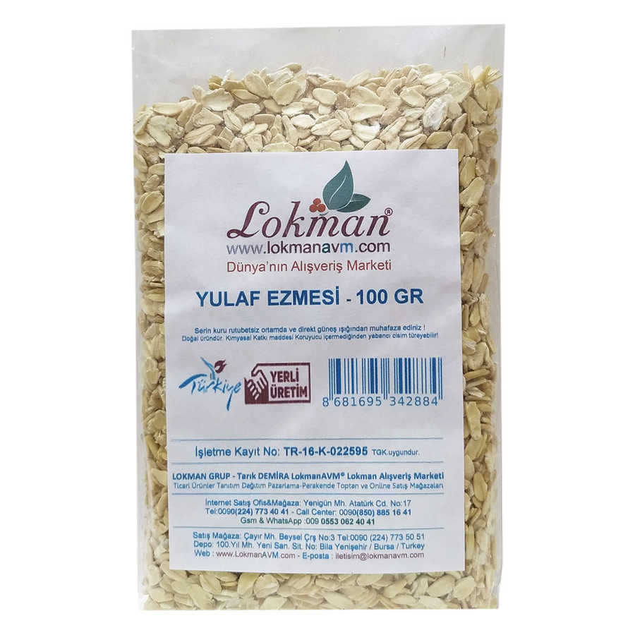 Yulaf Ezmesi 100 Gr Pkt - 16.83 TL + KDV